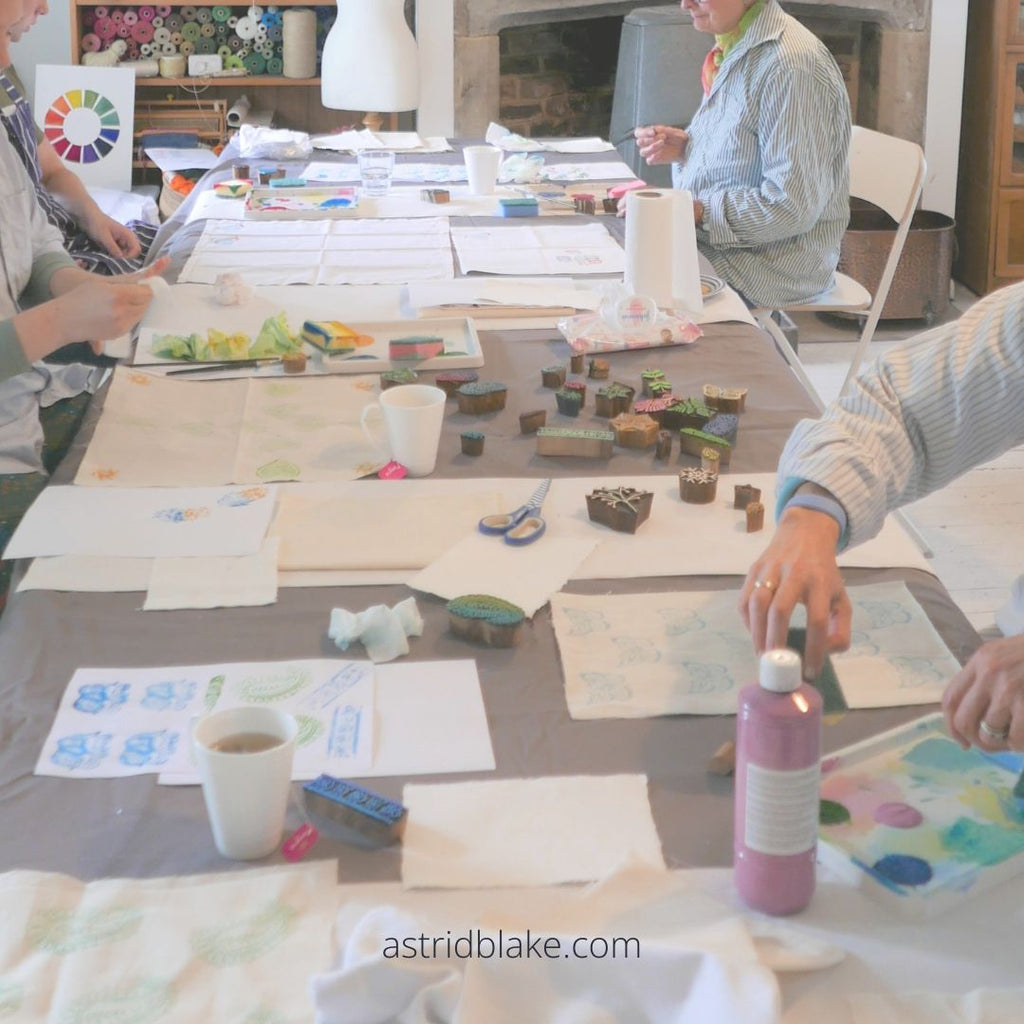 Block printing workshop – Alice & Astrid