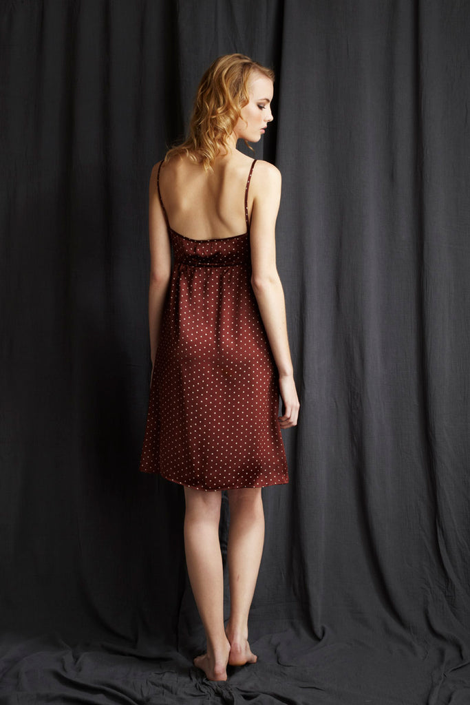 Tie front silk nightie- made in India – Alice & Astrid